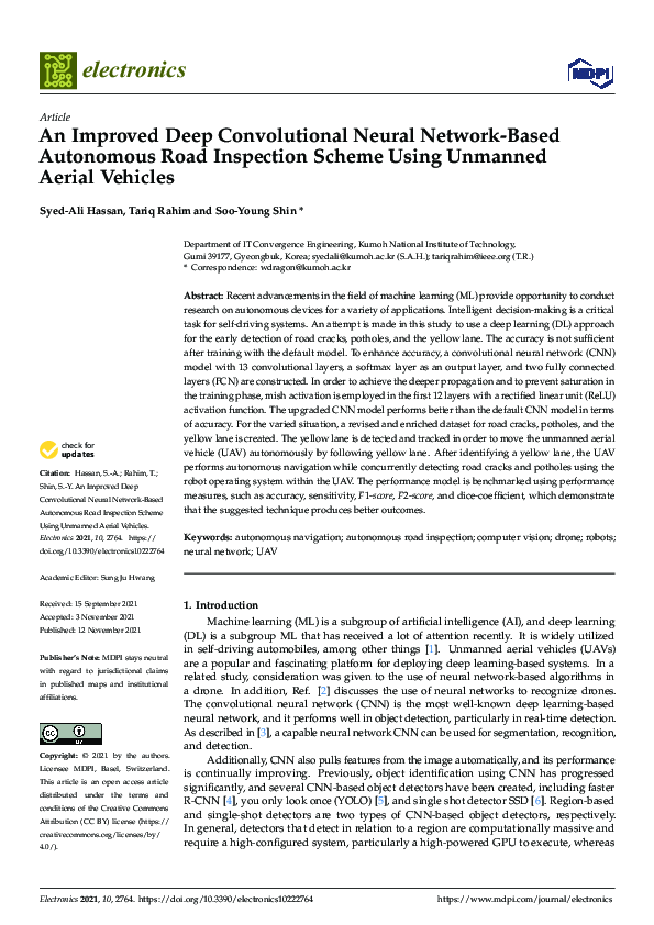 (PDF) An Improved Deep Convolutional Neural Network-Based Autonomous ... (PDF) An Improved Deep Convolutional Neural Network-Based Autonomous ...