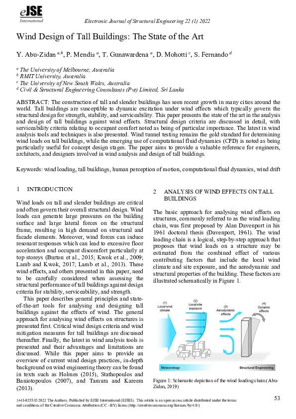 (PDF) Wind Design of Tall Buildings: The State of the Art