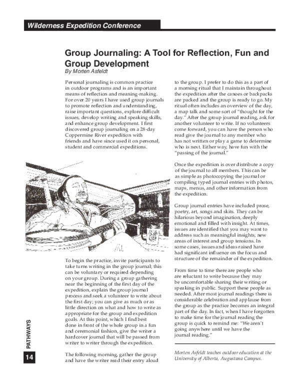 (PDF) Group Journaling: A Tool for Reflection, Fun and Group ...