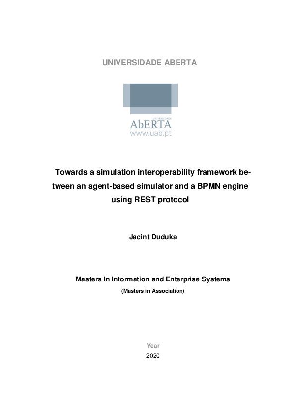 Pdf Towards A Simulation Interoperability Framework Between An Agent Based Simulator And A