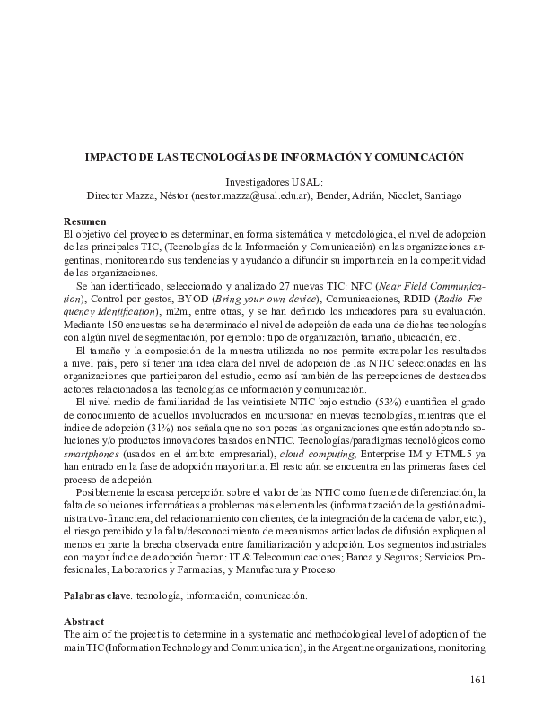 (PDF) Impacto de las Tecnologias de Informacion y Comunicaciones en Los Motores de Combustion ...