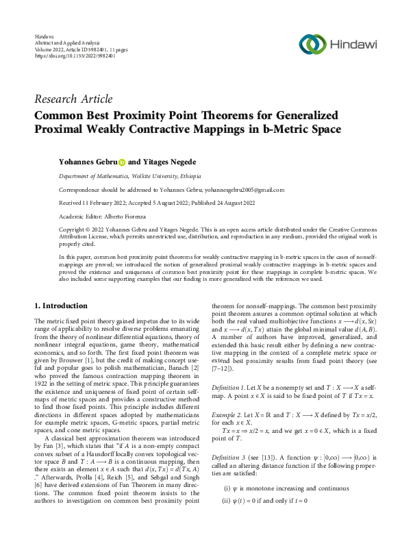 Pdf Common Best Proximity Point Theorems For Generalized Proximal