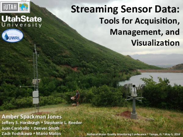 (PDF) Streaming Sensor Data: Tools for acquisition, management, and visualization