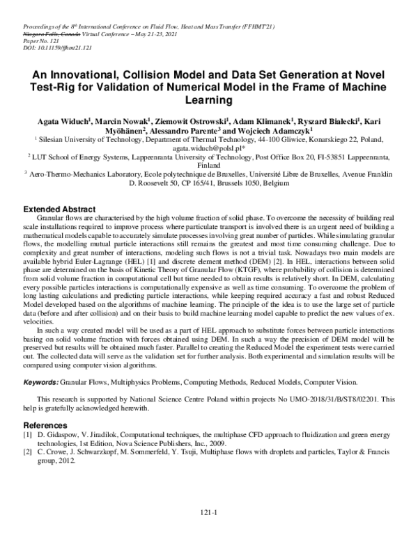 Pdf An Innovational Collision Model And Data Set Generation At Novel Test Rig For Validation