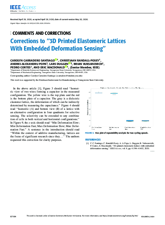 (PDF) Corrections to “3D Printed Elastomeric Lattices With Embedded Deformation Sensing”