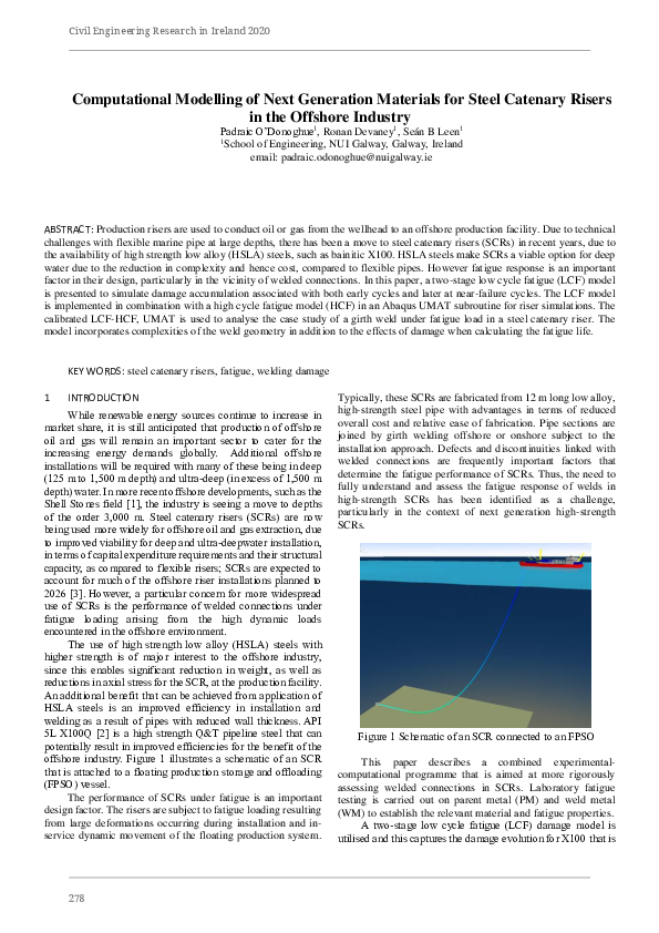 (PDF) Computational Modelling of Next Generation Materials for Steel Catenary Risers in the ...