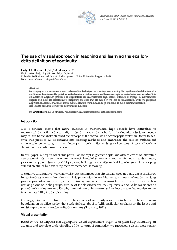 (PDF) The use of visual approach in teaching and learning the epsilon ...