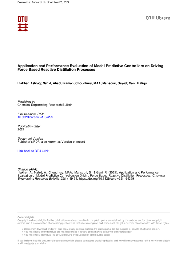 Pdf Application And Performance Evaluation Of Model Predictive