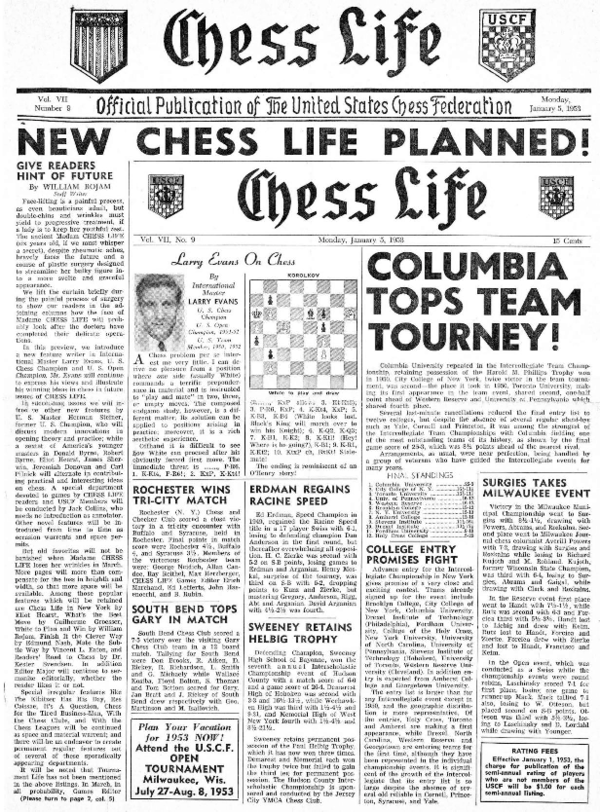 (PDF) Chess Life (1953)