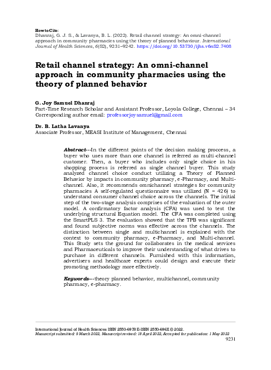 (PDF) Retail channel strategy: An omni-channel approach in community ...