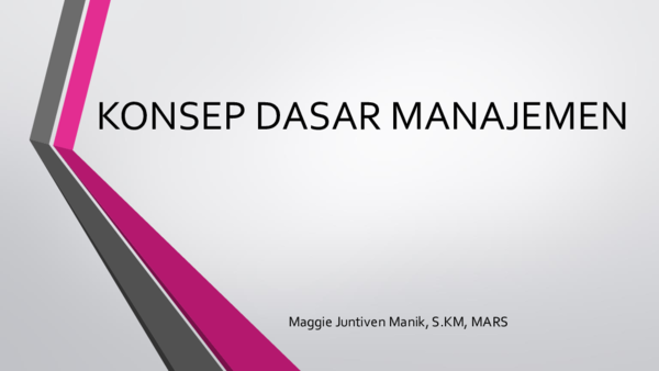 (PDF) KONSEP DASAR MANAJEMEN