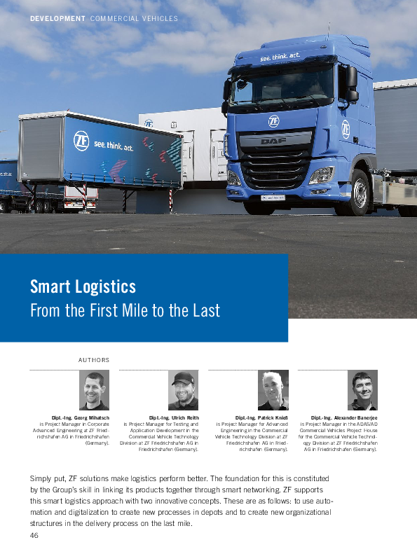 (PDF) Smart Logistics From the First Mile to the Last