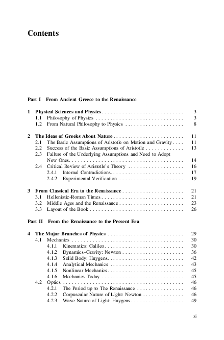 (PDF) History and Evolution of Concepts in Physics