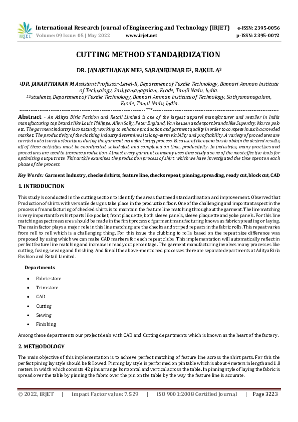 Pdf Cutting Method Standardization
