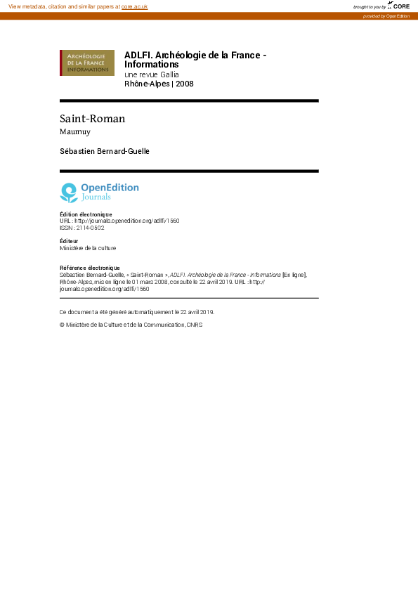 (PDF) Saint-Roman