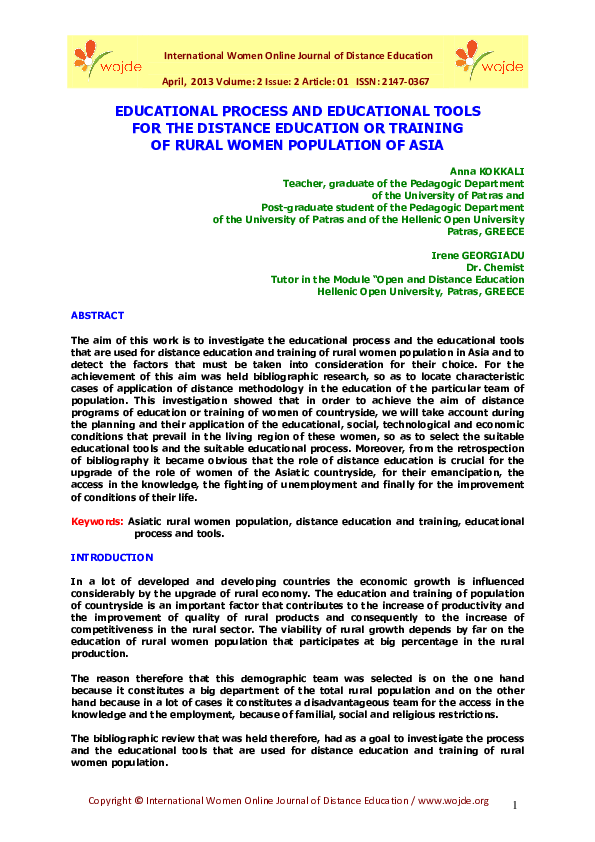 (PDF) Tutor in the Module “Open and Distance Education