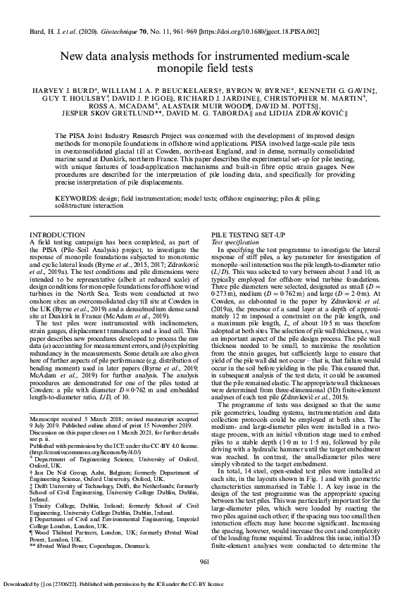 (PDF) New data analysis methods for instrumented medium-scale monopile ...
