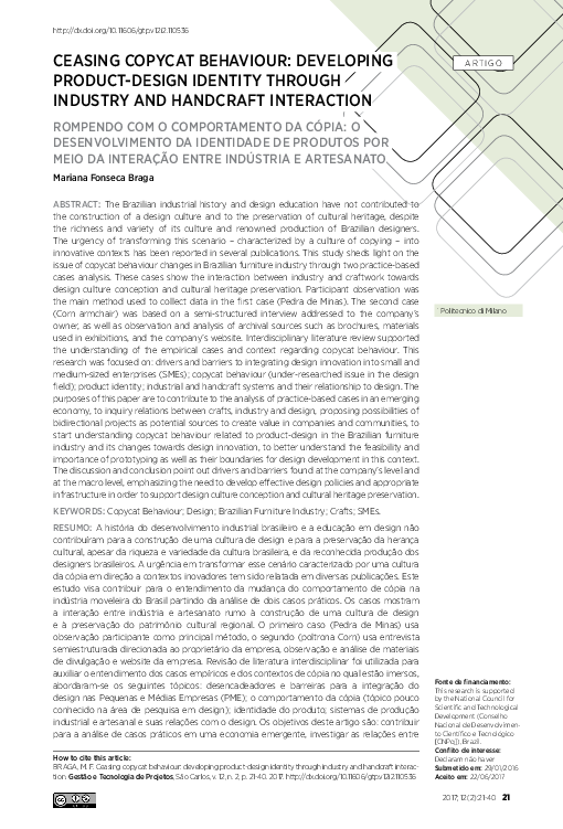 (PDF) Ceasing Copycat Behaviour: Developing Product-Design Identity ...