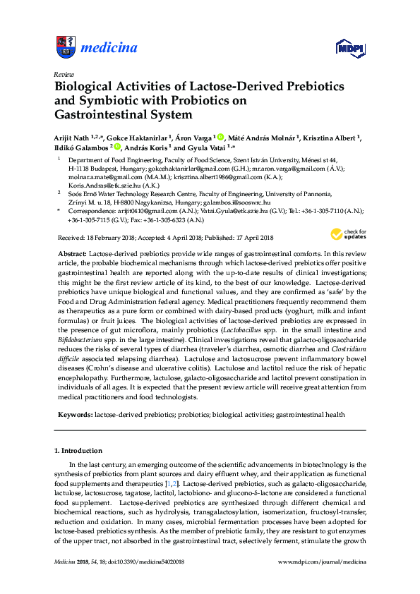 (PDF) Biological Activities of Lactose-Derived Prebiotics and Symbiotic ...