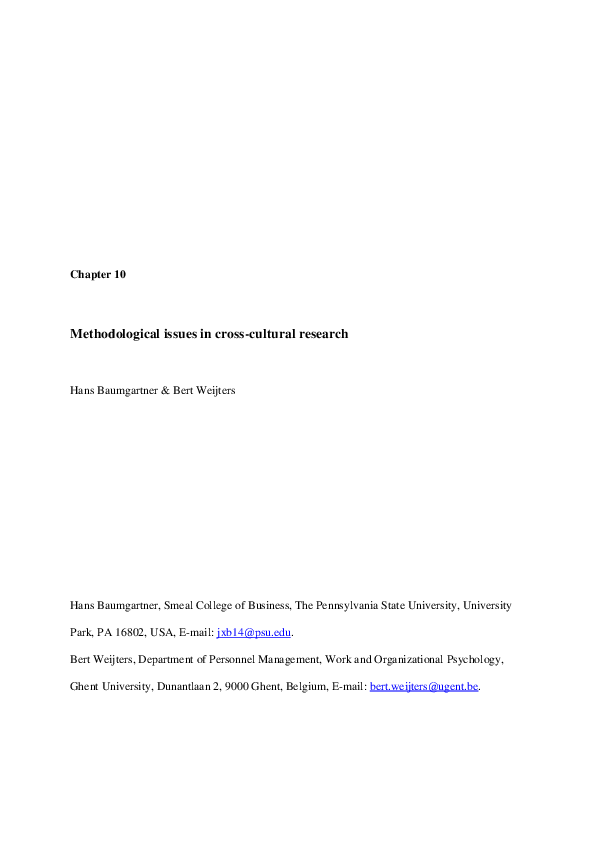 (PDF) Improving Cross-Cultural Research Validity