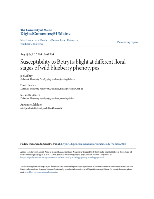 (PDF) Susceptibility to Botrytis blight at different floral stages of ...