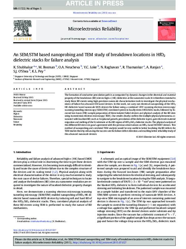 (PDF) An SEM/STM based nanoprobing and TEM study of breakdown locations ...