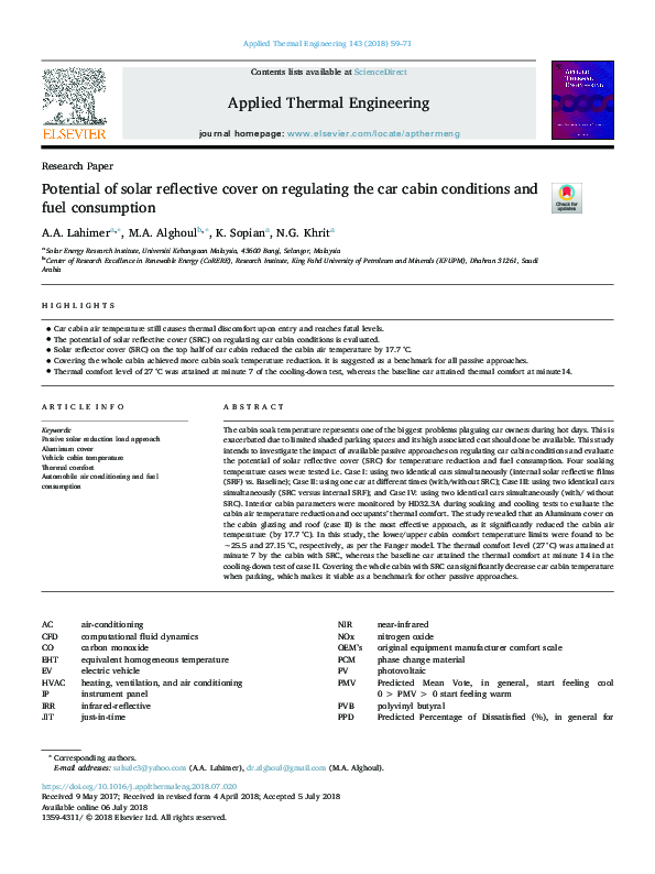 (PDF) Applied Thermal Engineering