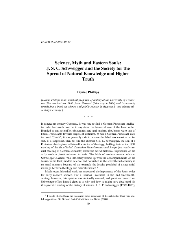 (PDF) Spread of Natural Knowledge and Higher Truth