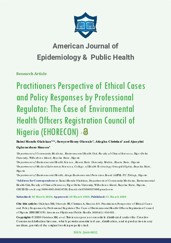 (PDF) Practitioners Perspective of Ethical Cases and Policy Responses ...