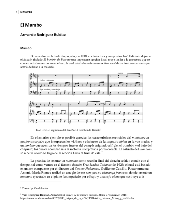 (PDF) El Mambo