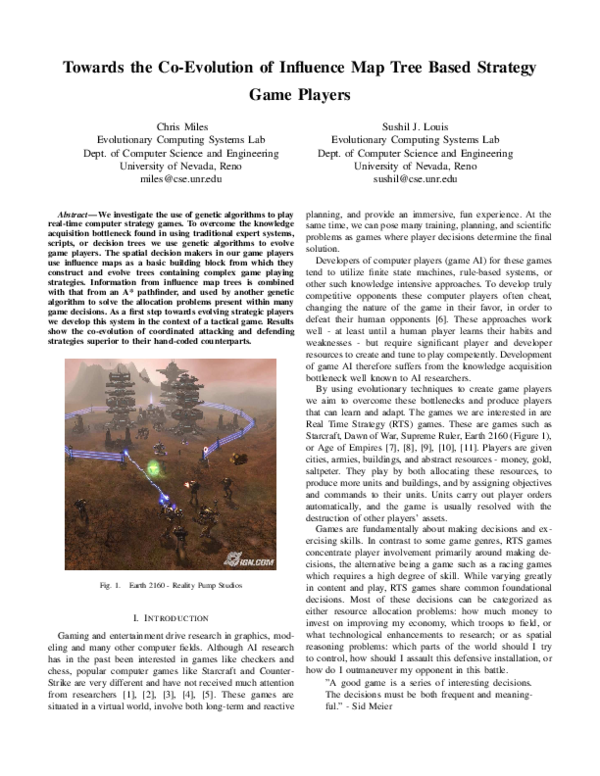 (PDF) Towards the Co-Evolution of Influence Map Tree Based Strategy ...