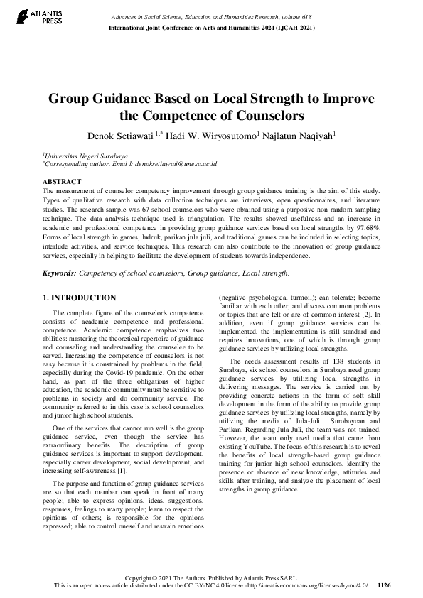 (PDF) Group Guidance Based on Local Strength to Improve the Competence ...