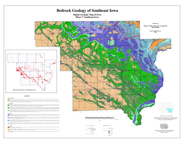 (PDF) Bedrock geology of southeast Iowa, Digital geologic map of Iowa ...