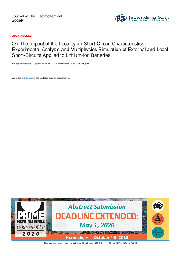 (PDF) On The Impact of the Locality on Short-Circuit Characteristics ...
