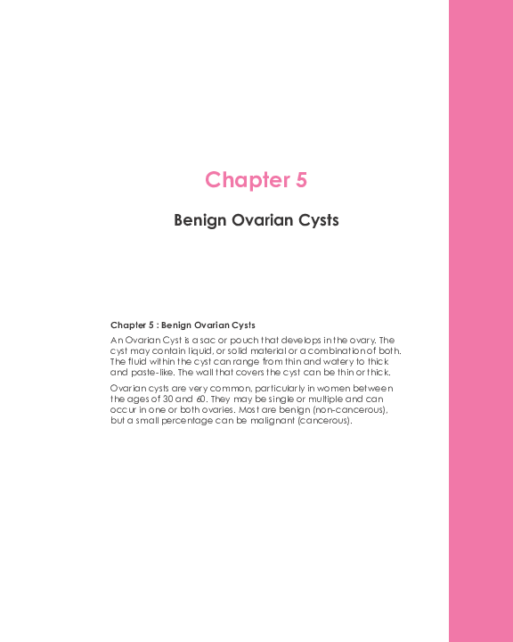 (PDF) Benign ovarian cysts