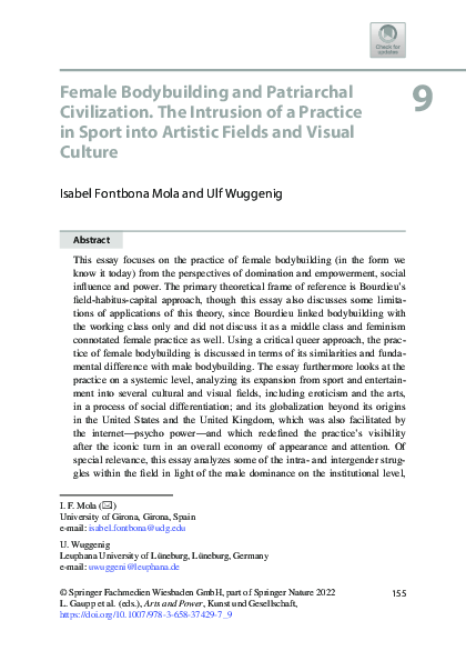 (PDF) Female Bodybuilding and Patriarchal Civilization. The Intrusion ...