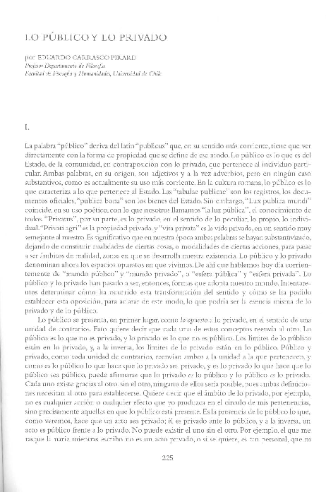 (PDF) Lo público y lo privado