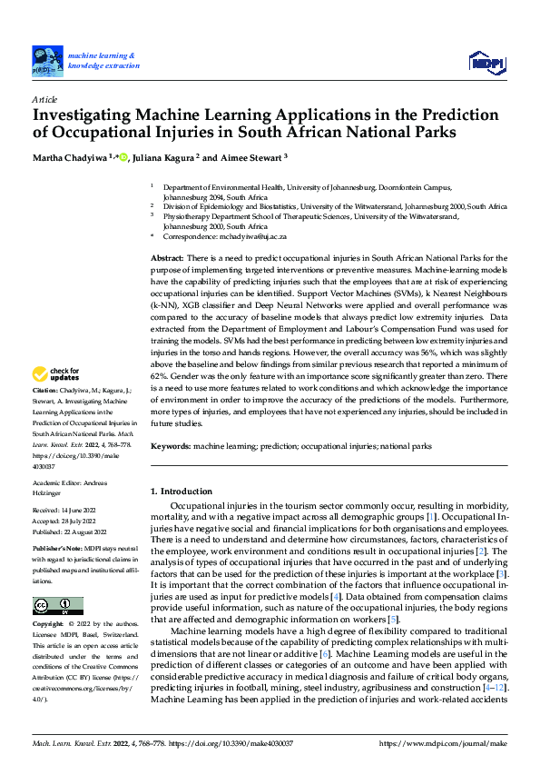 (PDF) Investigating Machine Learning Applications in the Prediction of ...