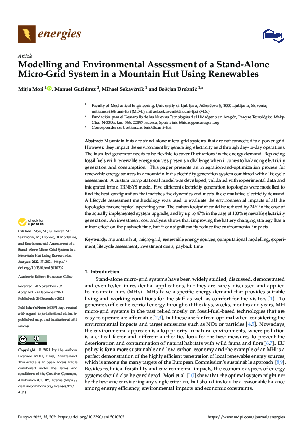 (PDF) Modelling and Environmental Assessment of a Stand-Alone Micro ...