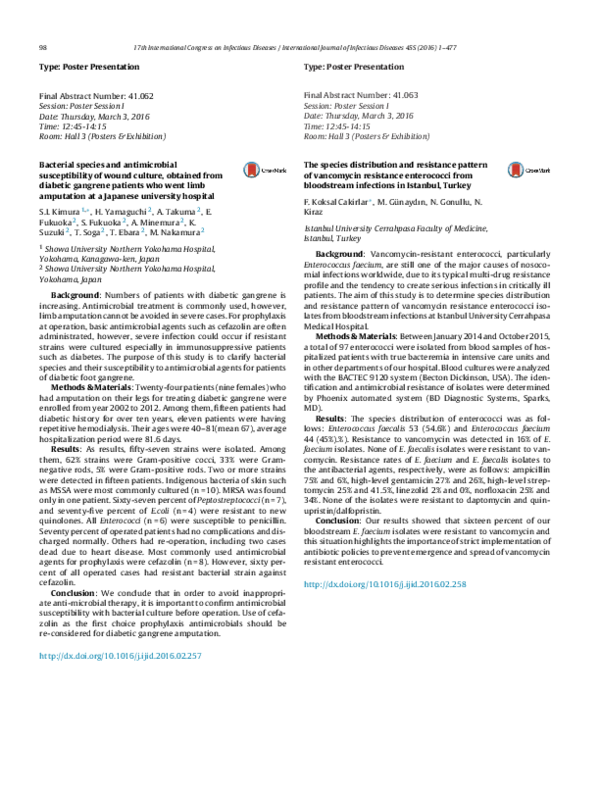 (PDF) The species distribution and resistance pattern of vancomycin ...