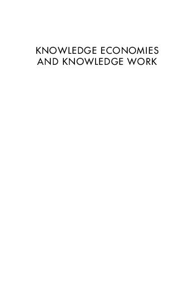 (PDF) Knowledge Economies and Knowledge Work