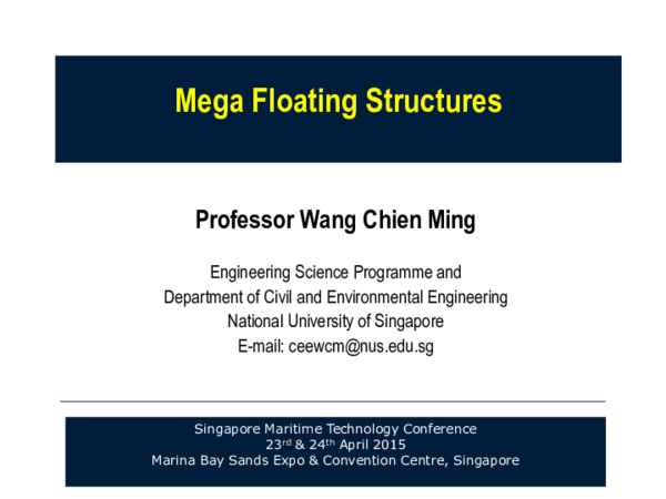 (PDF) Mega floating structures