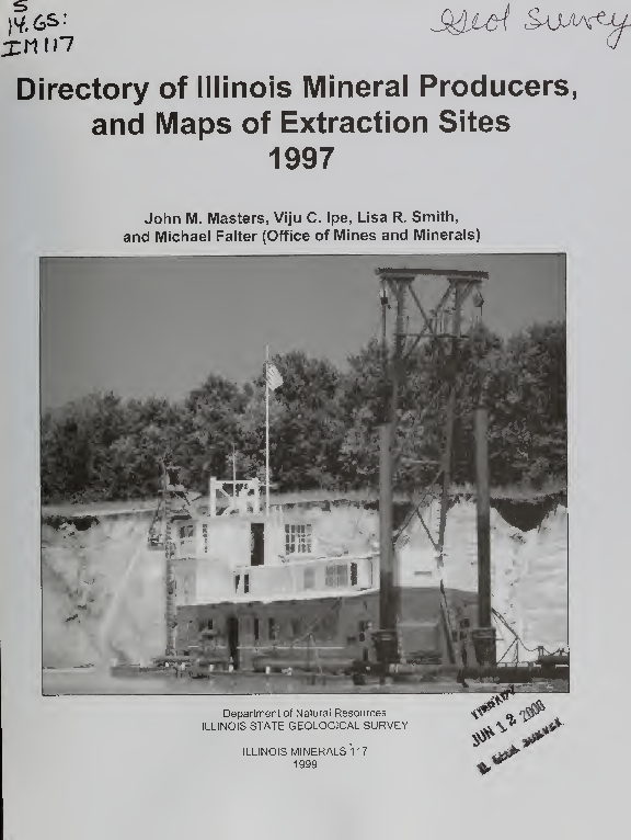 (PDF) Directory of Illinois Mineral Producers, and Maps of Extraction ...
