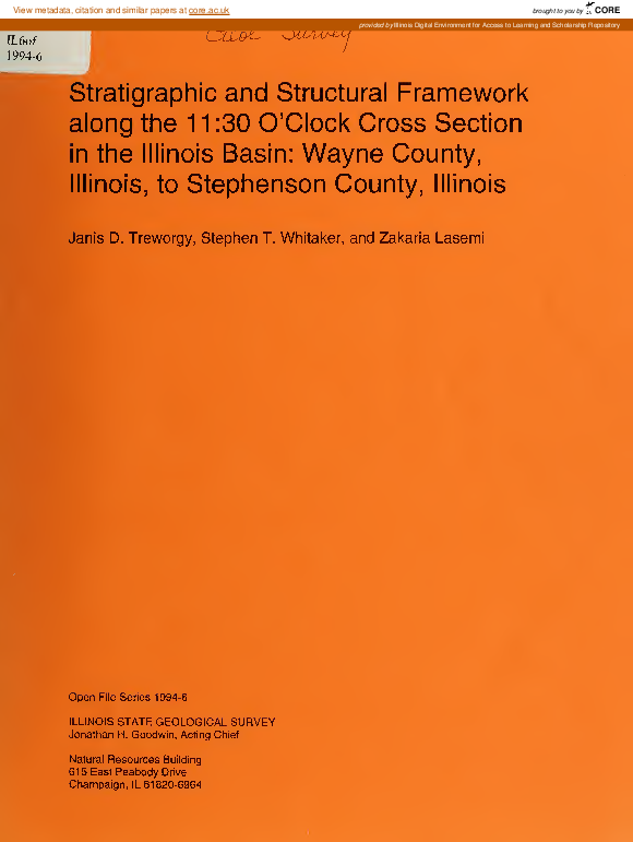 (PDF) Stratigraphic and structural framework along the 11:30 o'clock ...