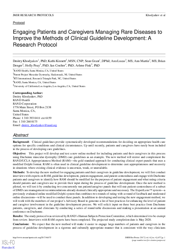 (PDF) Engaging Patients and Caregivers Managing Rare Diseases to ...