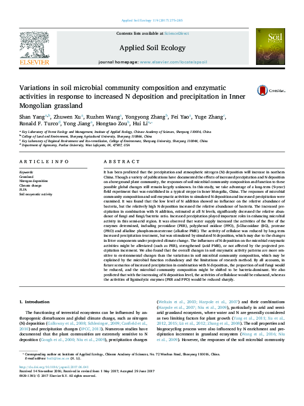 (PDF) Variations in the soil microbial community composition of a tropical montane forest ...