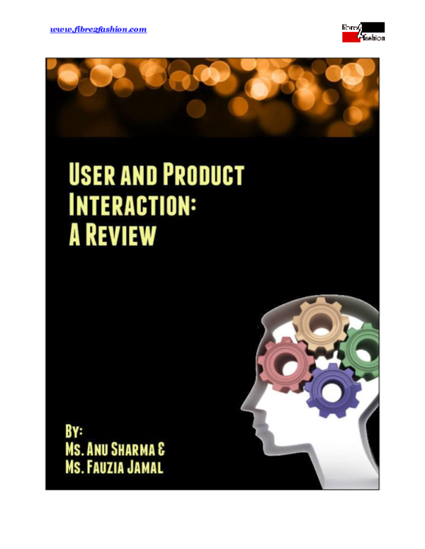(PDF) User and Product Interaction: A Review
