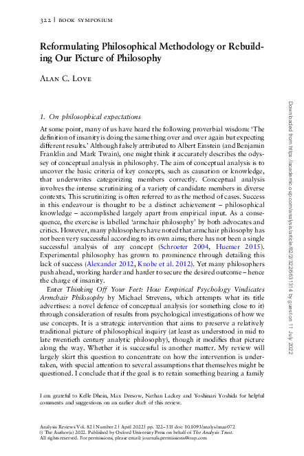 (PDF) Reformulating Philosophical Methodology or Rebuilding Our Picture ...