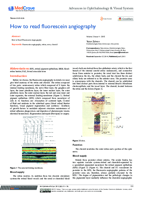 (PDF) How to Read Fluorescein Angiography