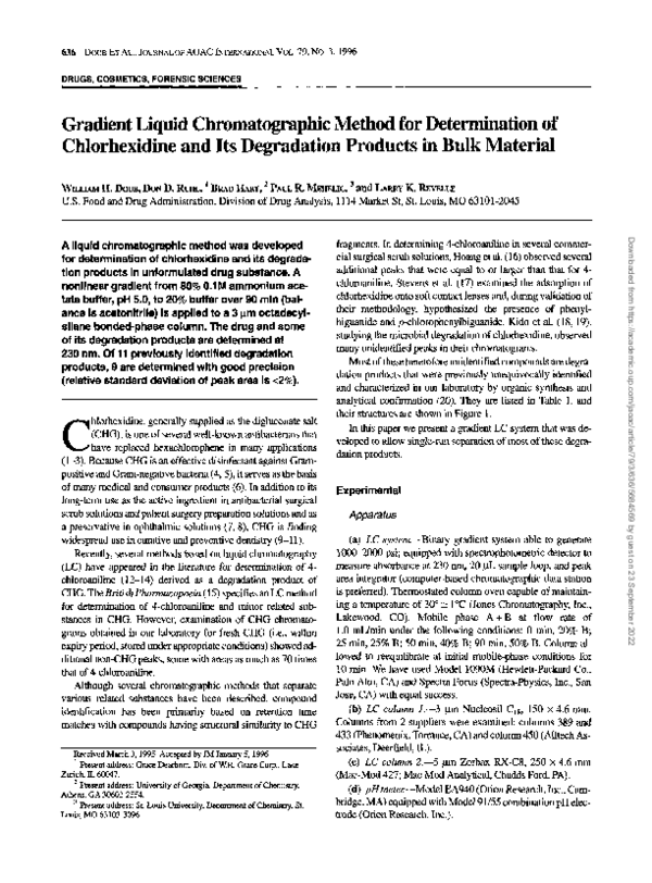 (PDF) Gradient Liquid Chromatographic Method for Determination of ...